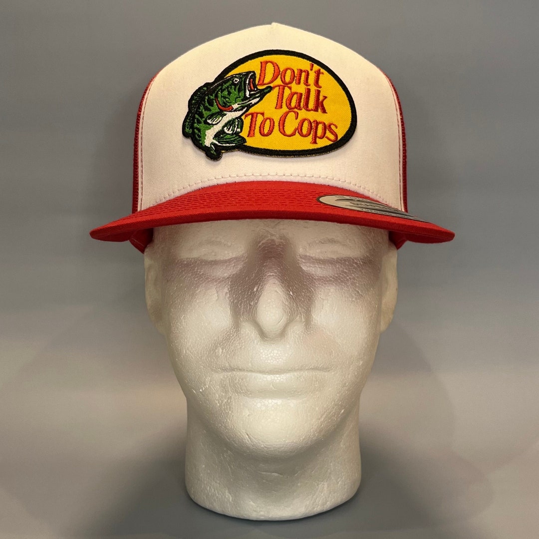 Don’t Talk to Cops Snapback Trucker Hat (red/white) - Etsy