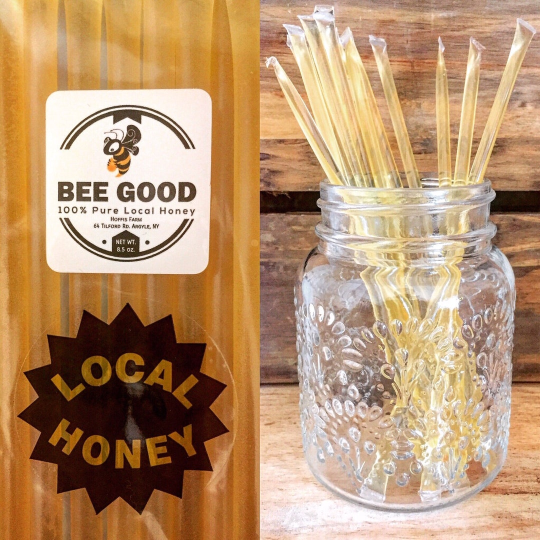 100% Pure Raw Honey Straws - Dozen - Etsy