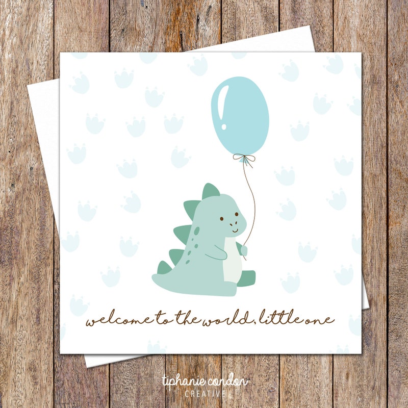 Dinosaur Card - Etsy