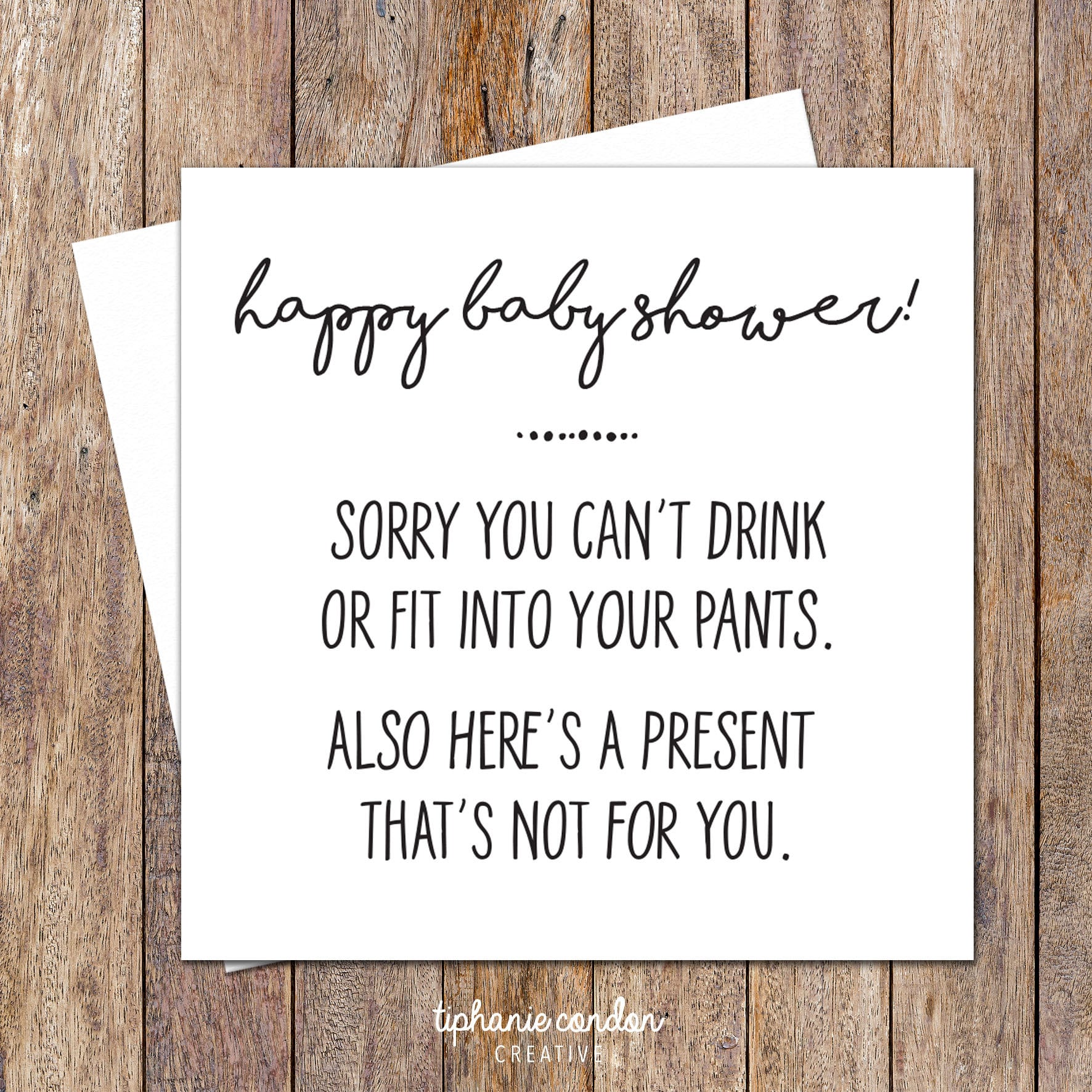 Funny Baby Shower Cards. Happy Baby Shower Card. Unisex Baby | Etsy UK