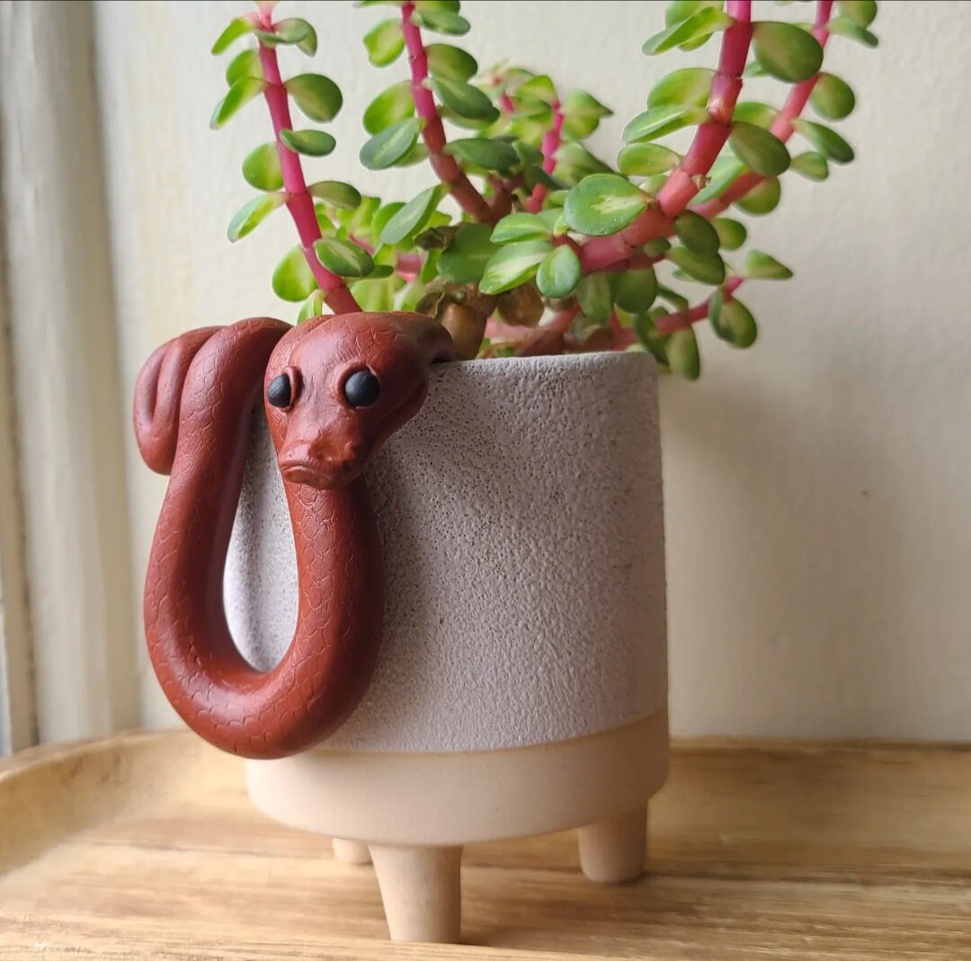 Ball Python Sculpture Snake Sculpture Plant Buddy Pot - Etsy