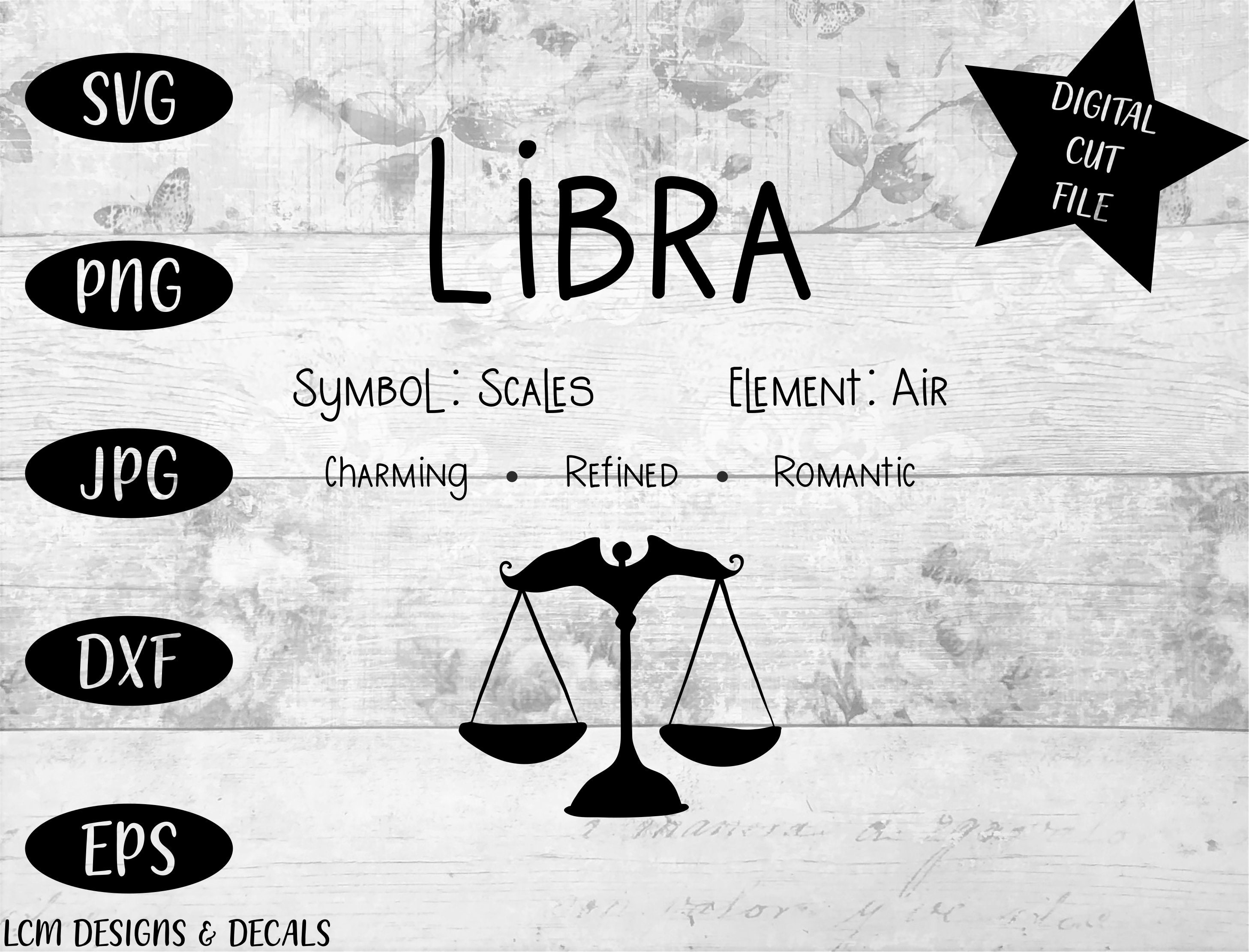 Zodiac SVG / Cut Files / Libra Svg / Star Signs / Zodiac Signs / Svg ...