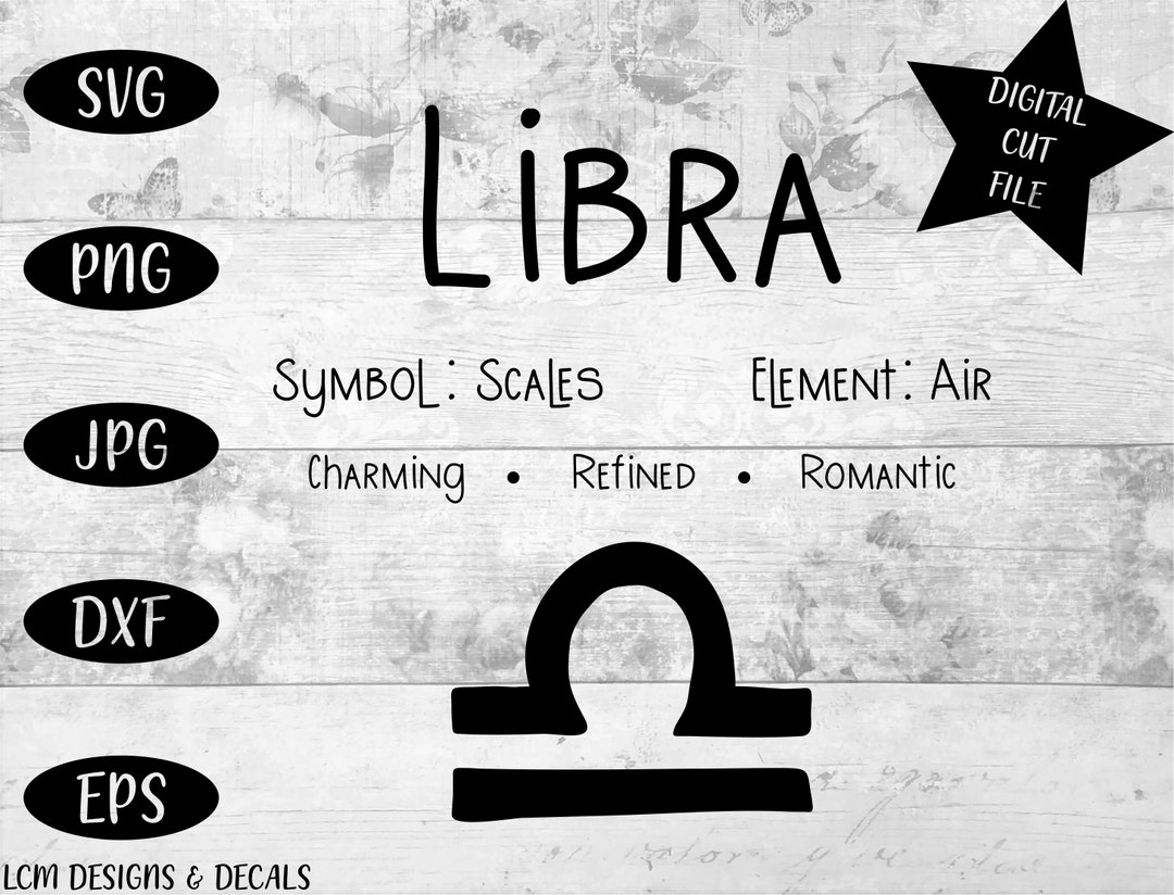 Zodiac SVG / Cut Files / Libra Svg / Star Signs / Zodiac Signs / Svg ...