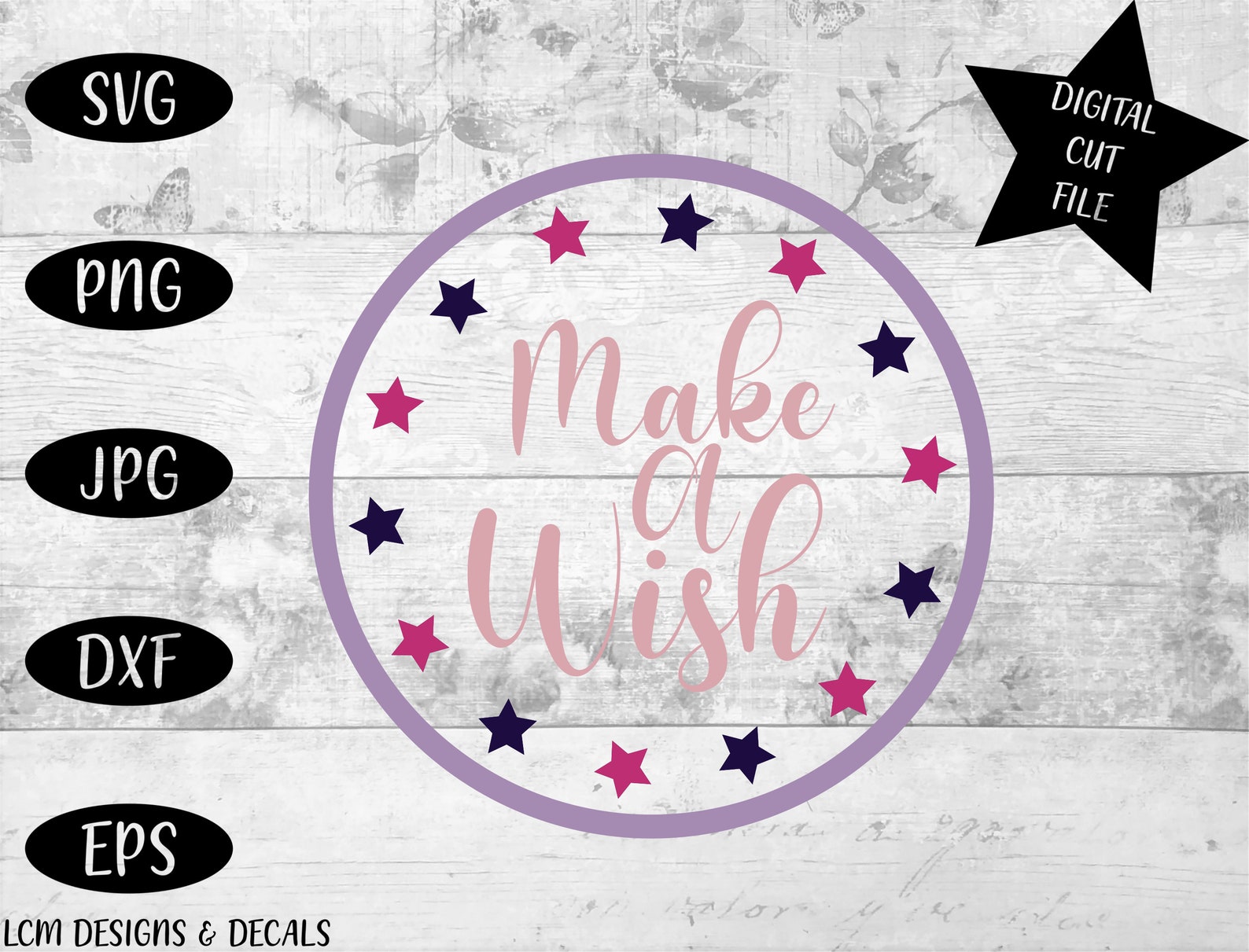 Make a Wish Svg / Svg Cut File / Wish Upon a Star / Dreamer / Digital ...