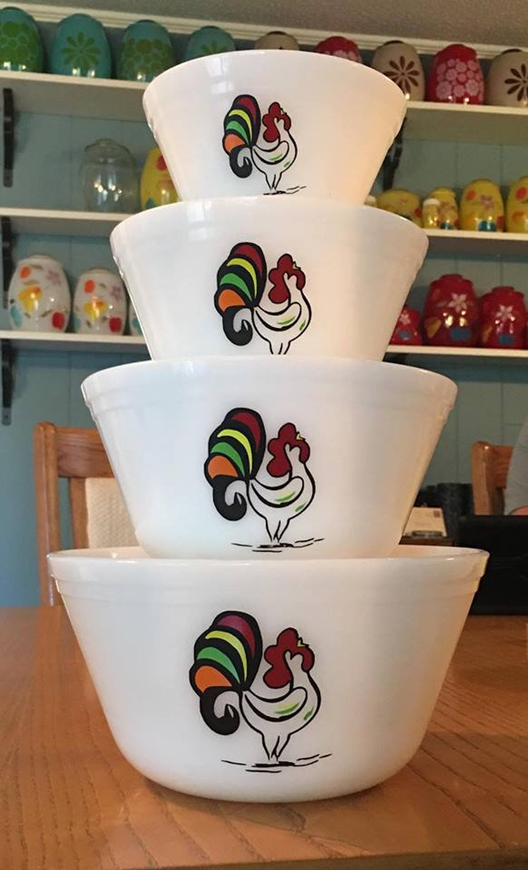 Bartlett Collins Rooster Decals - DECALS ONLY - Dishes NOT Included - Etsy
