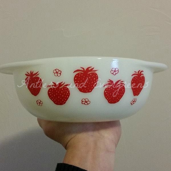 Pyrex Strawberry - Etsy