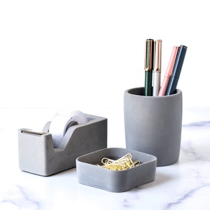 Desk Accessories Set Post-it Holder Pen Cup Desk Organizer Desk Set ...
