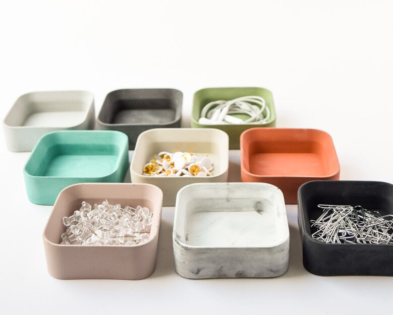 Desk Accessories Set Post-it Holder Pen Cup Desk - Etsy