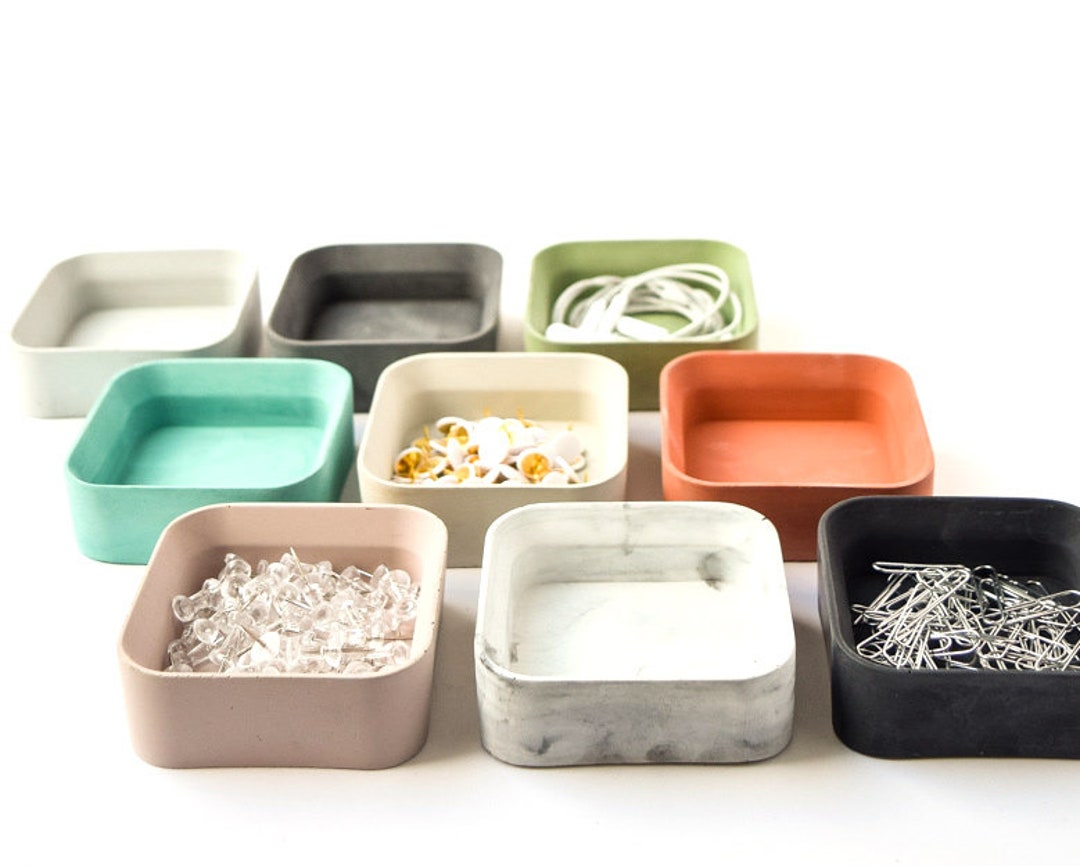 Desk Organizer Desk Accessories Small Tray Paper Clip Holder Desk Set ...