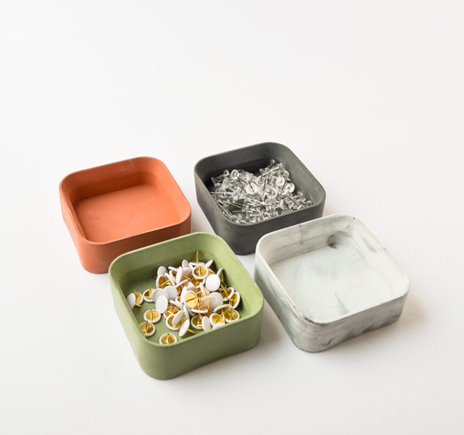 Desk Organizer Desk Accessories Small Tray Paper Clip Holder Desk Set ...