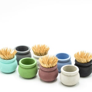 Toothpick Holder - Concrete Toothpick Holder - Kitchen Accessories ...