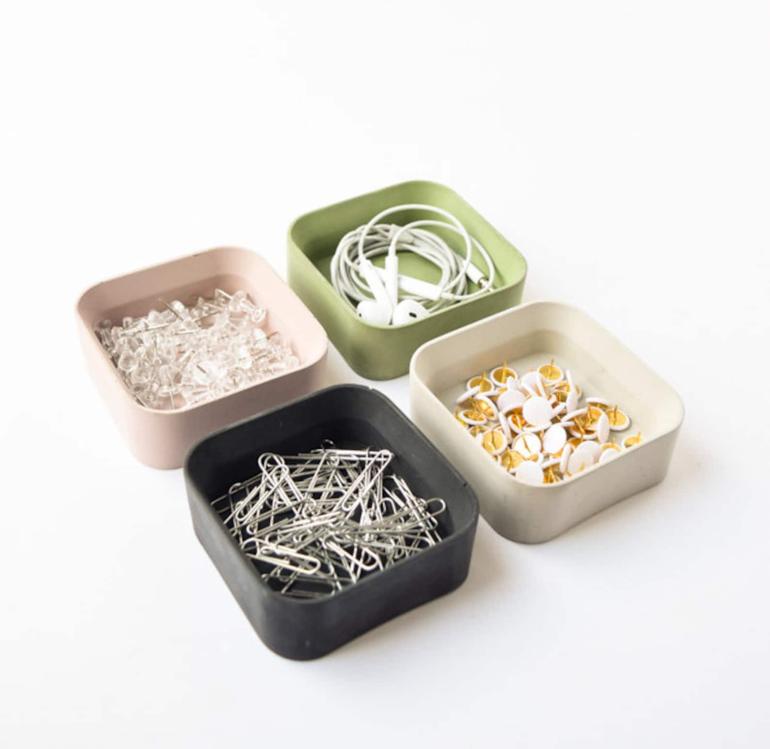 Desk Organizer Desk Accessories Small Tray Paper Clip Holder Desk Set ...