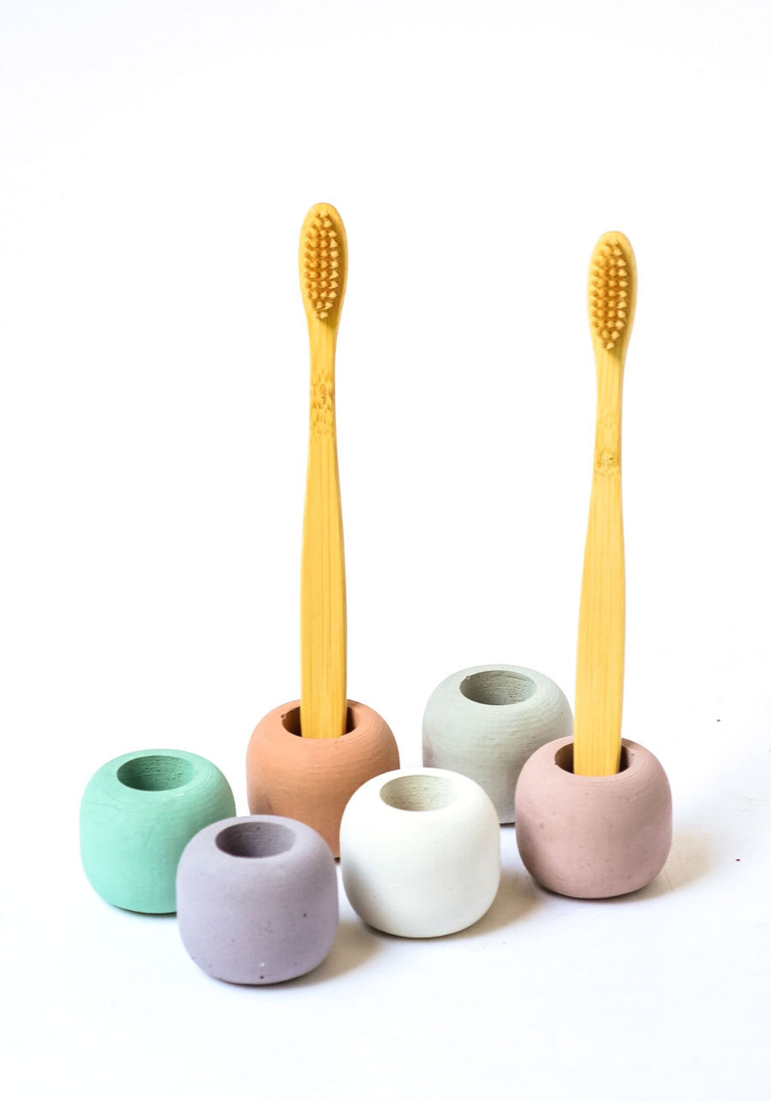 Toothbrush Holder Bathroom Decor Modern Bathroom Concrete Toothbrush ...