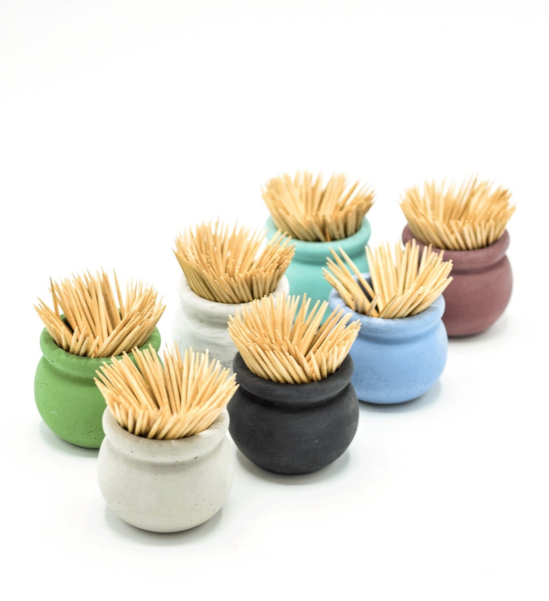 Toothpick Holder - Concrete Toothpick Holder - Kitchen Accessories ...