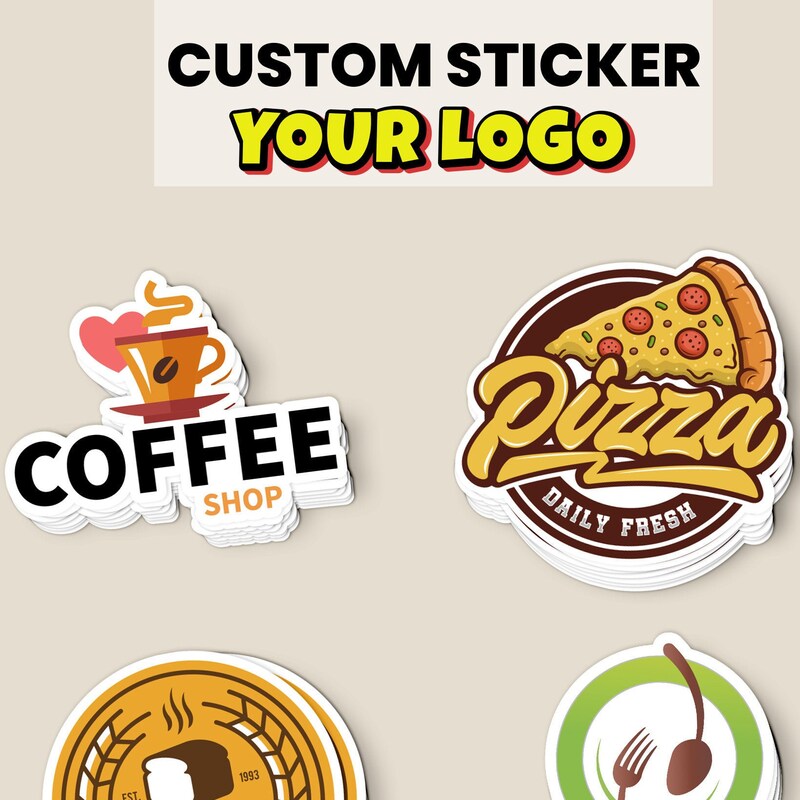 Custom Logo Stickers - Etsy