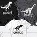 Dinosaur Family Shirts, Saurus Shirts, Family Matching T-shirts, Mommy ...