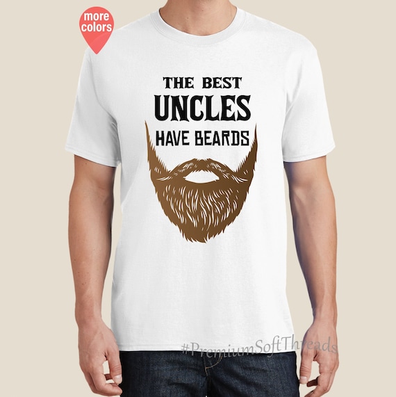 The Best Uncles Have Beards Shirt Uncle Pregnancy - Etsy
