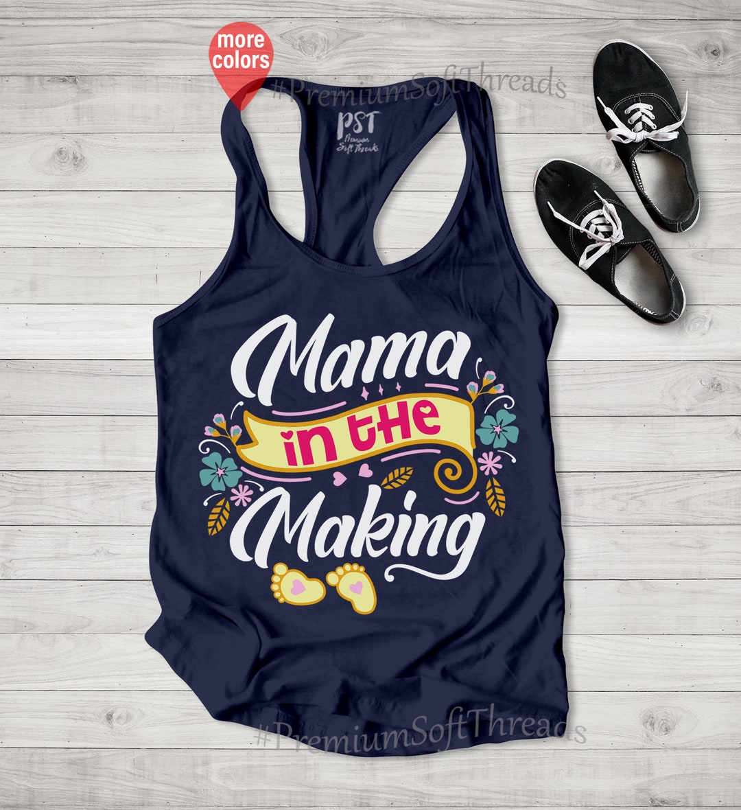Mama in the Making Tanks, Pregnancy Announcement Tank Top, Baby Reveal ...
