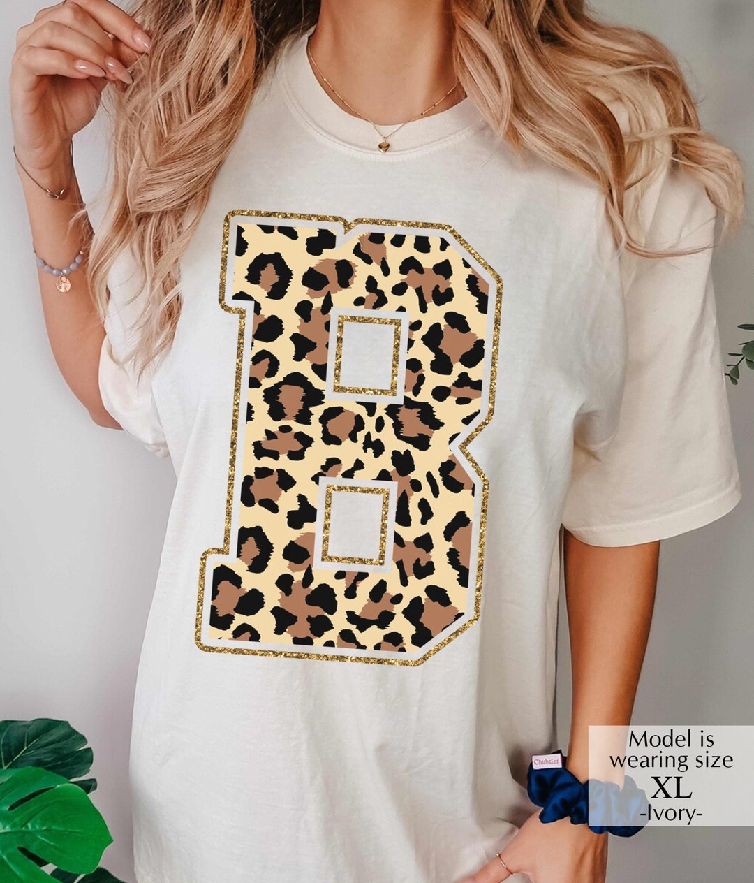 Custom Monogrammed Shirt, Leopard Plaid T-shirt, Custom Initial Shirt ...