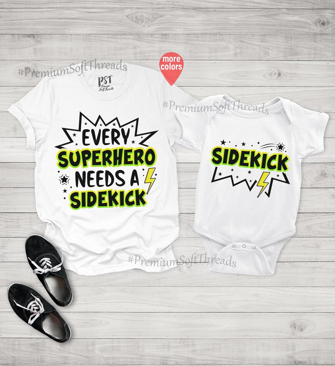 Every Super Hero Needs A Sidekick Father and Son Shirt | Etsy