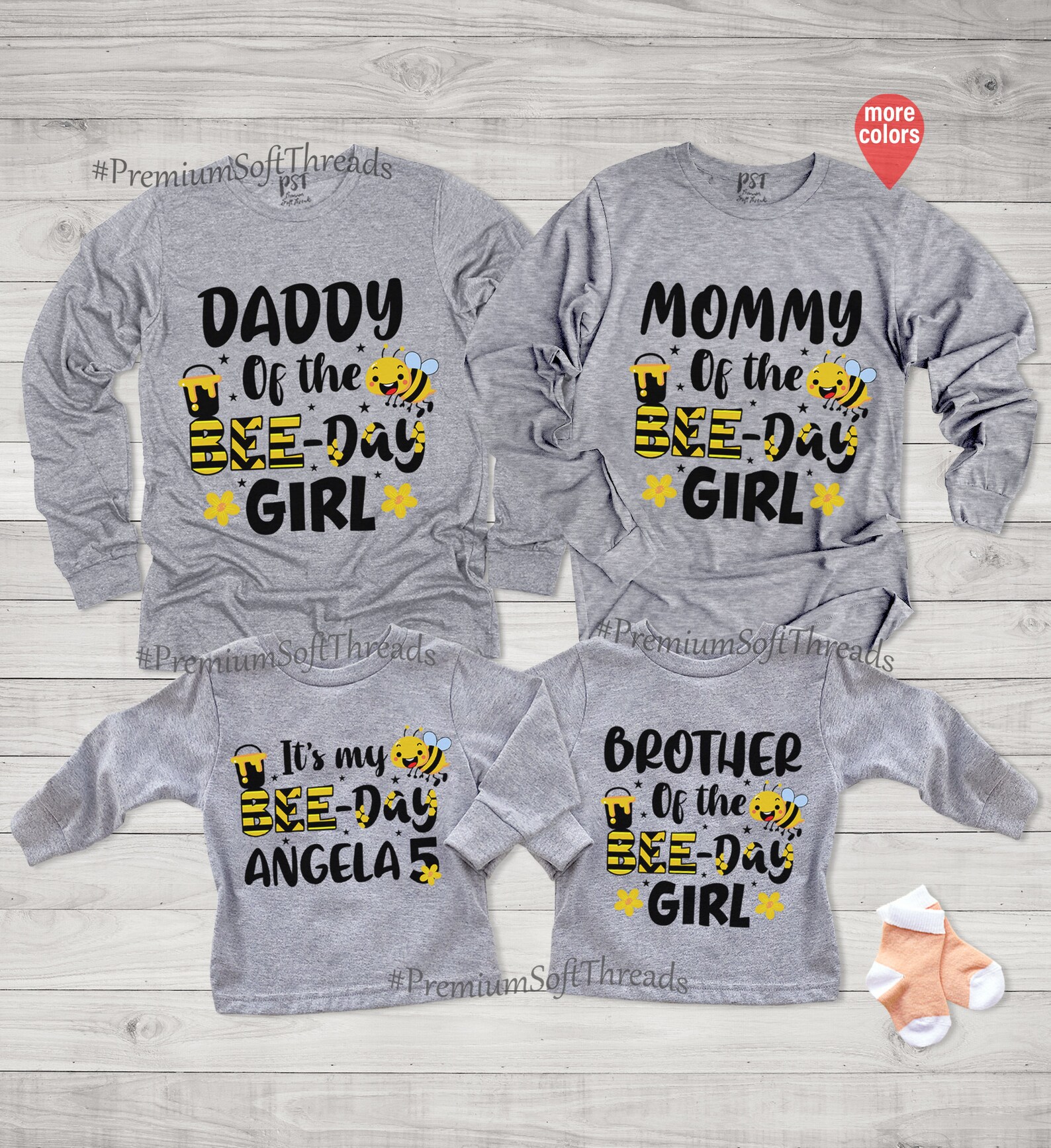 Personalized Bee Birthday Long Sleeve Shirt Bee Day Shirt | Etsy