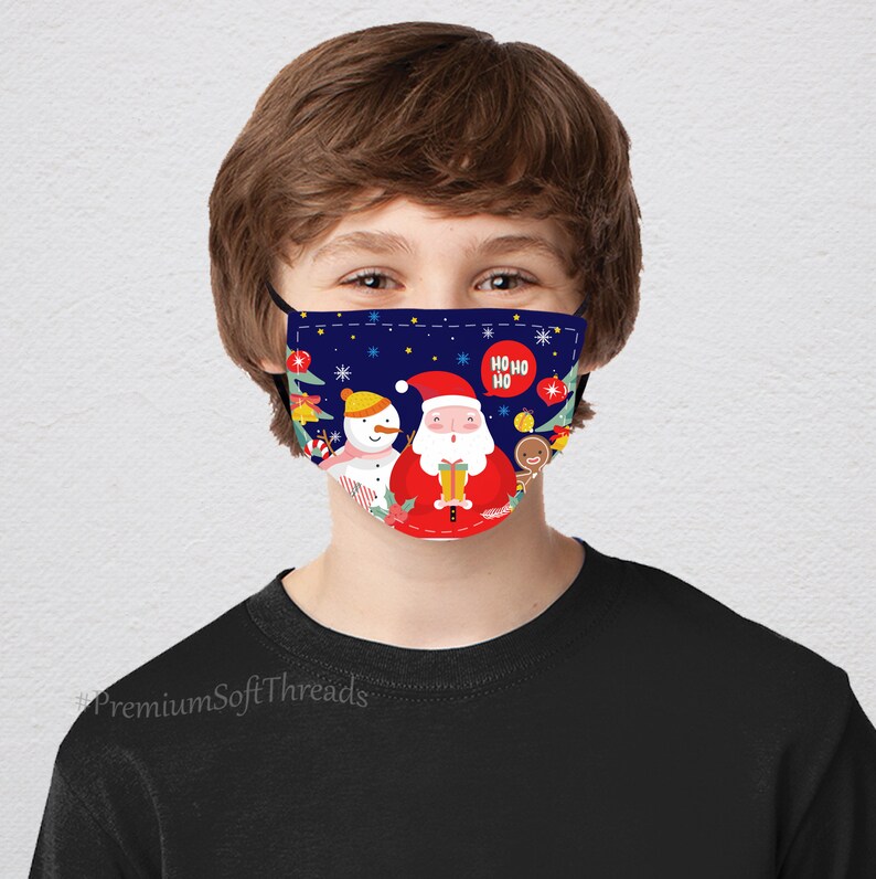 Santa Claus Mask Christmas Mask Christmas Face Mask | Etsy