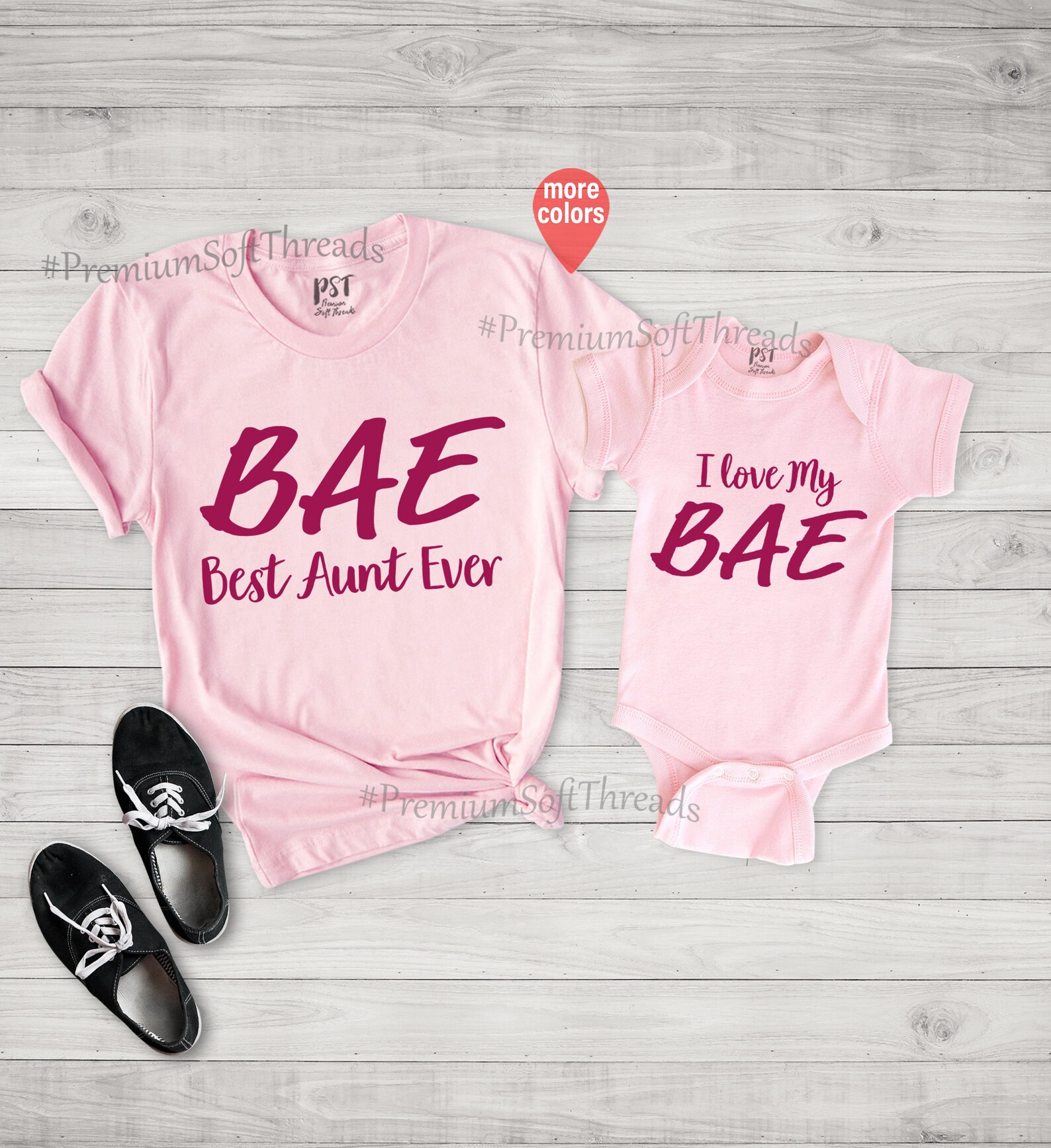 Matching Bae Shirts Best Aunt Ever Shirts I Love My Bae | Etsy