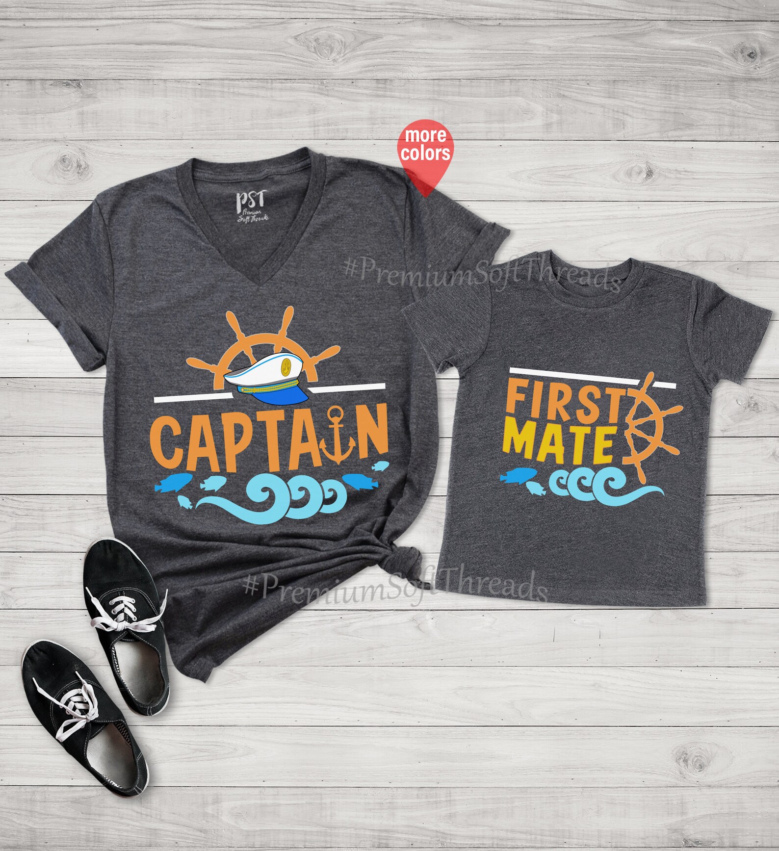 Captain and First Mate Shirt Matching Mom and Me Shirt Mommy | Etsy
