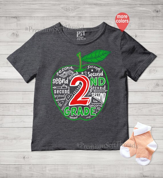 Second Grade Shirt Kids Second Grade Shirts Back to School | Etsy