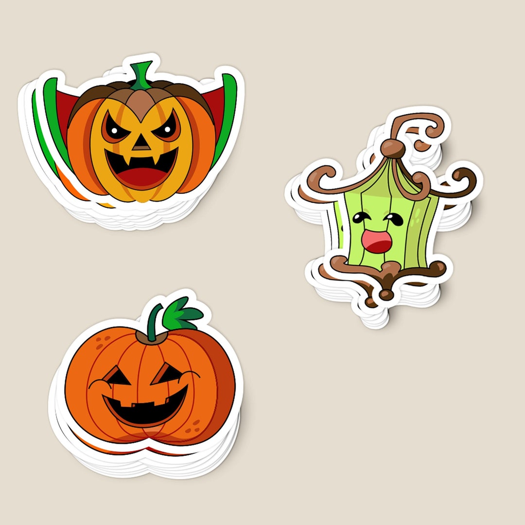 3x3 Halloween Stickers Halloween Themed Sticker - Etsy