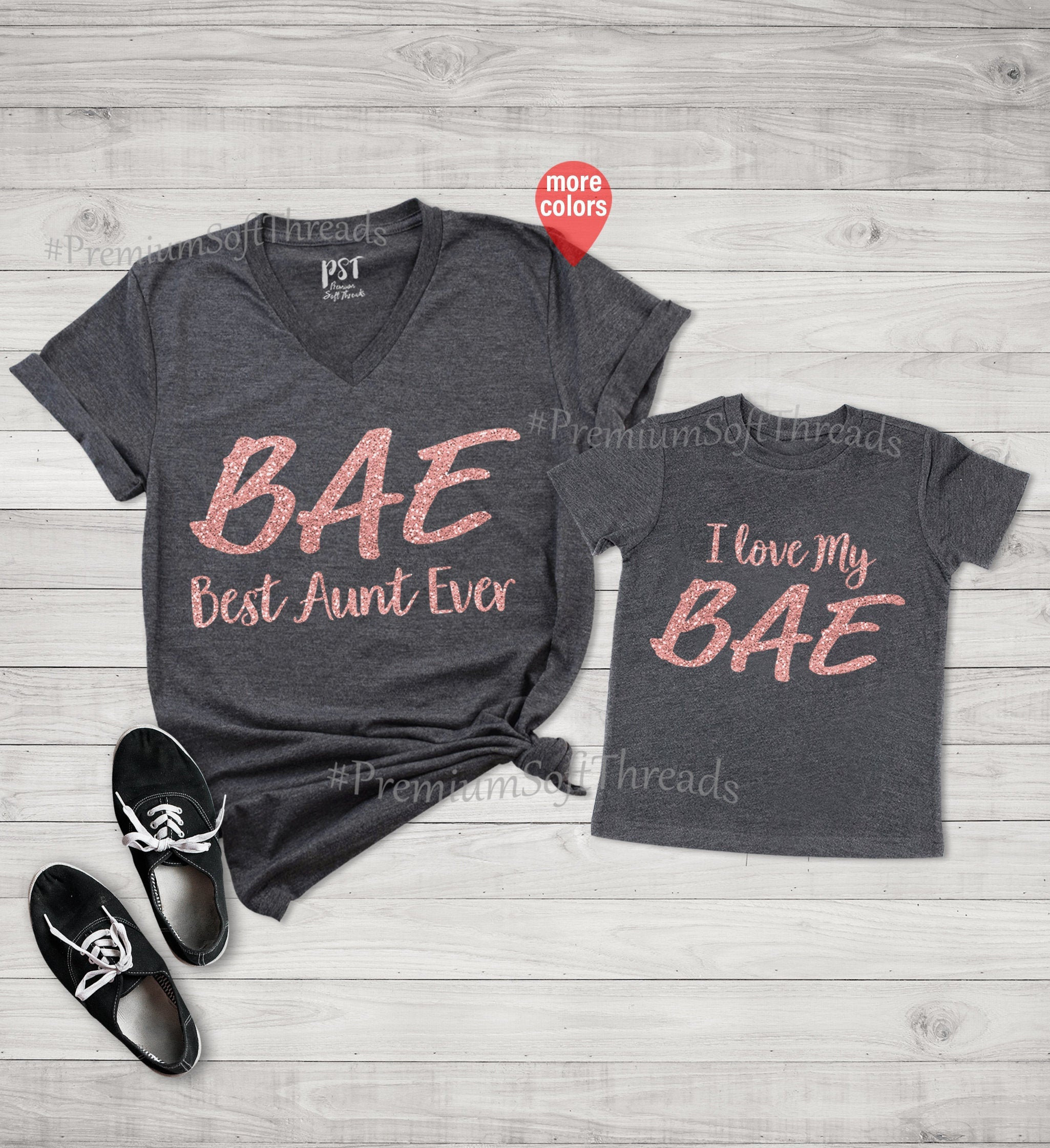 Matching Bae Shirts Best Aunt Ever Shirts I Love My Bae | Etsy