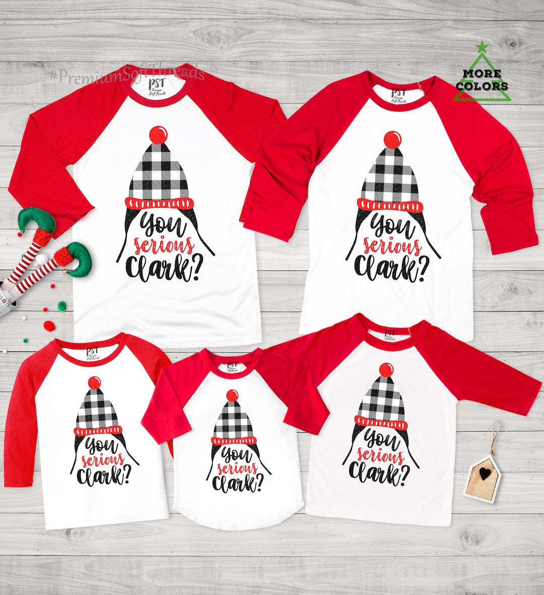 You Serious Clark Raglan Shirt, Family Christmas Shirts, Christmas ...