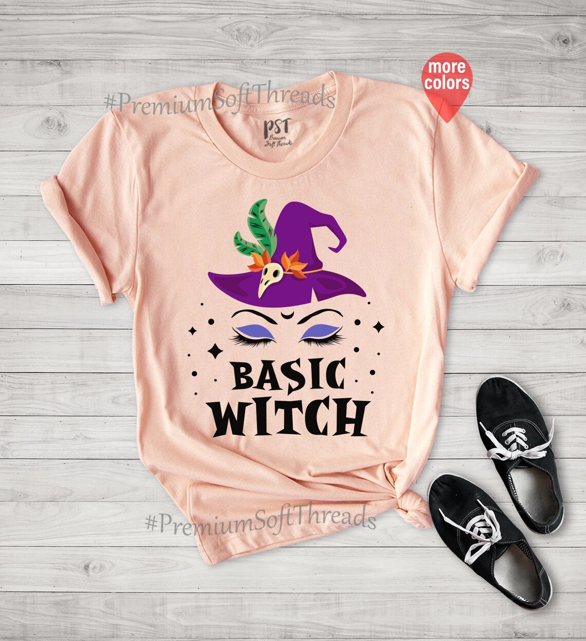 Basic Witch Shirt Halloween Shirt for Women Witchy T-shirt | Etsy