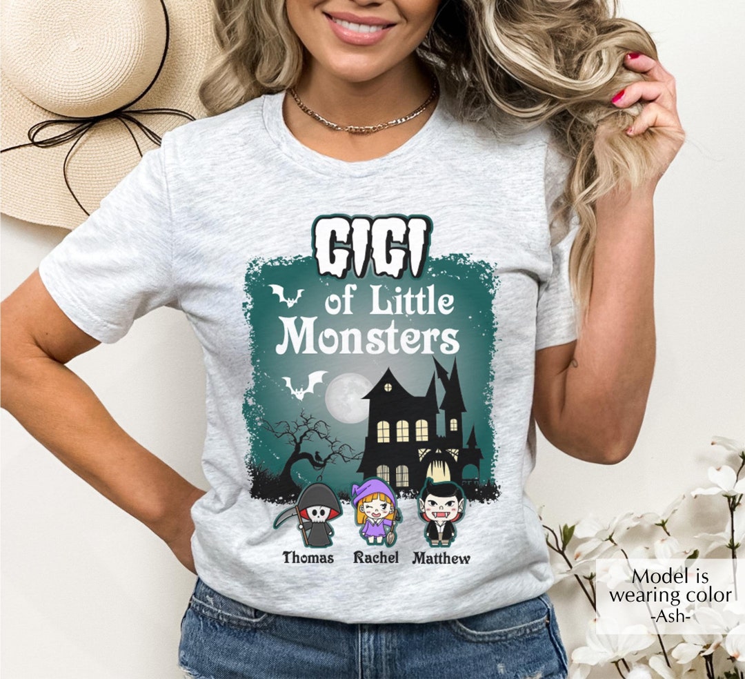 Personalized Grandma of Little Monsters Tee, Halloween Shirt, Gigi ...