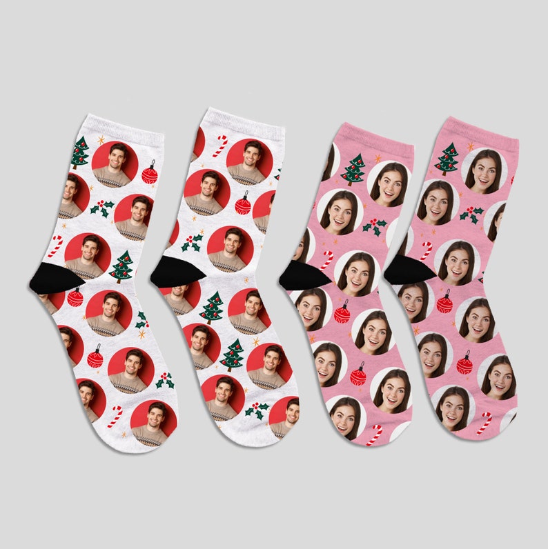 Custom Face Socks Custom Photo Sock Custom Christmas Sock - Etsy