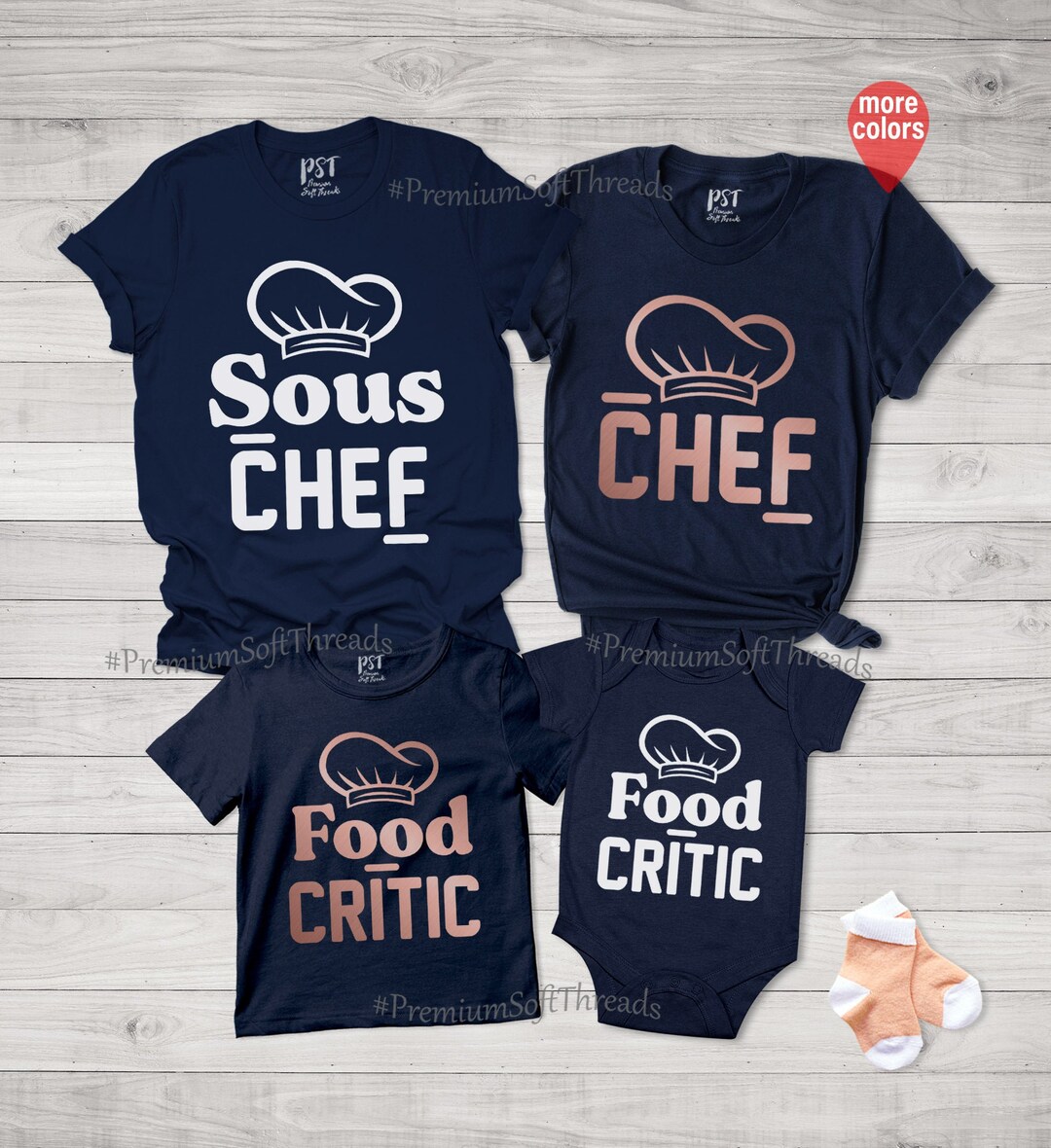 Matching Family Chef Shirt, Chef and Sous Chef Shirt, Food Critic Shirt ...