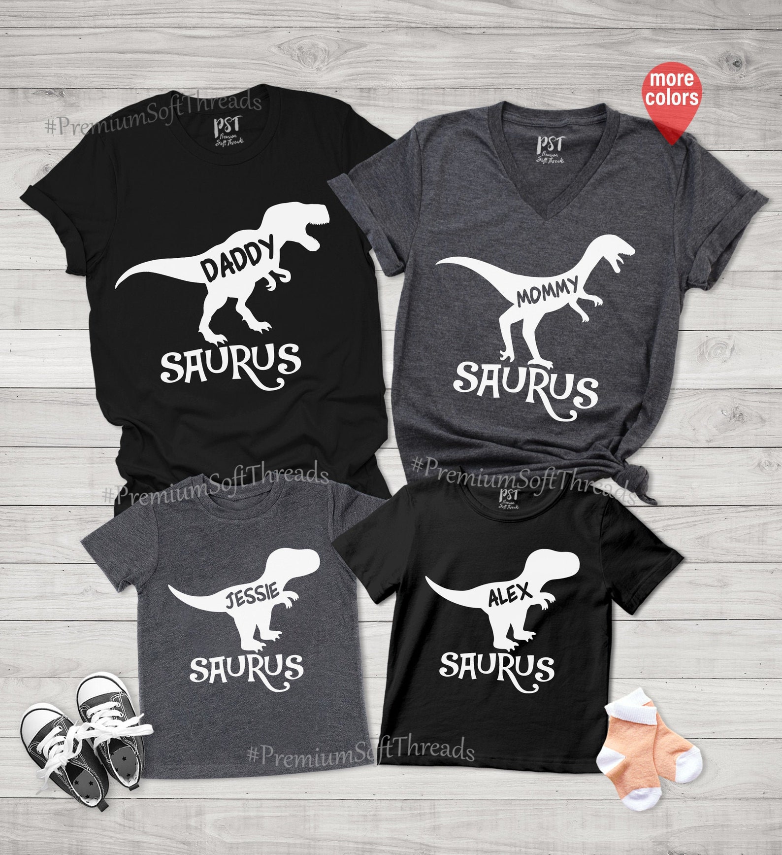 Dinosaur Family Shirts Saurus Shirts Family Matching - Etsy