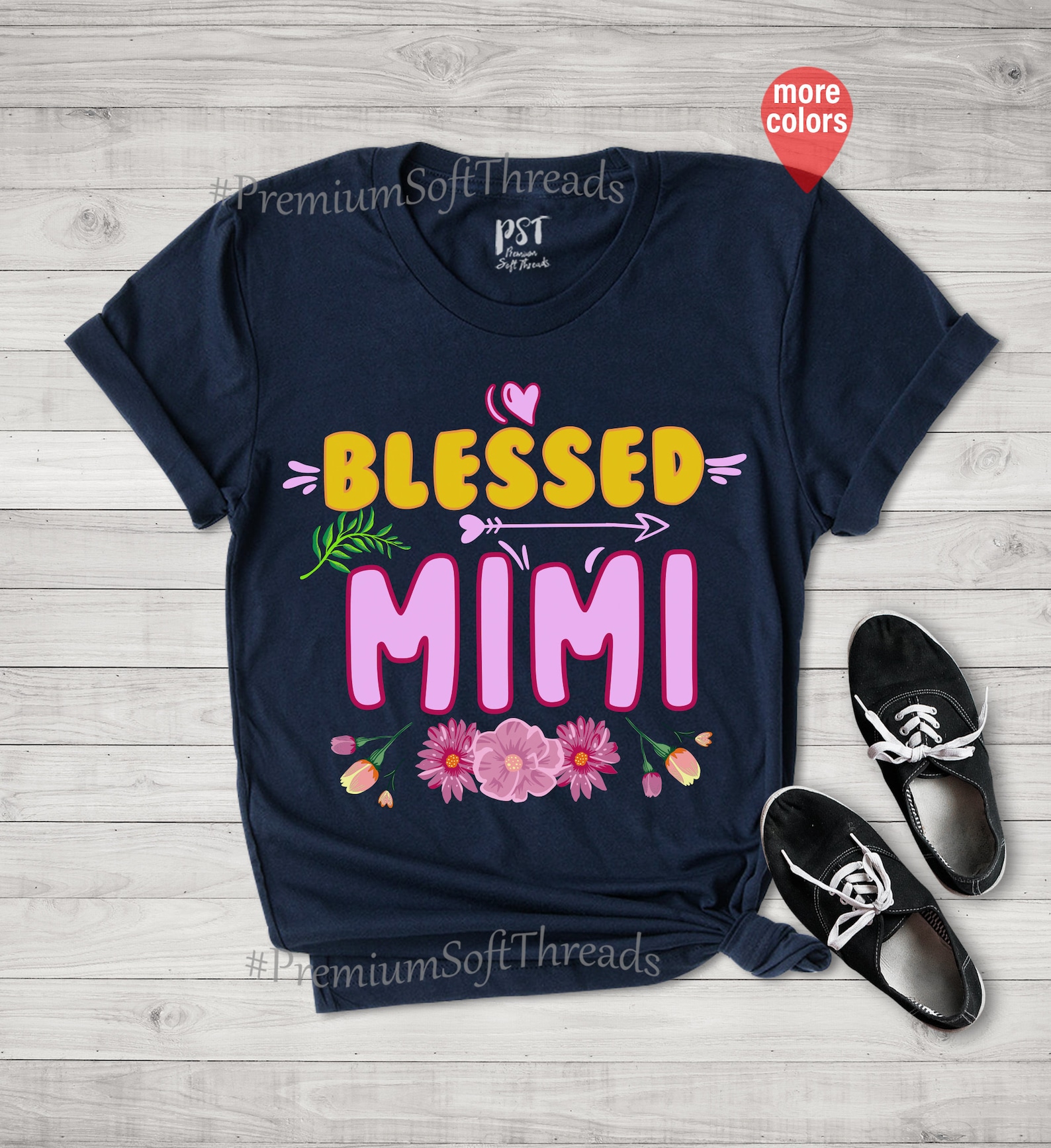 Blessed Mimi Tank Top Mother's Day Tanks Blessed Grandma - Etsy