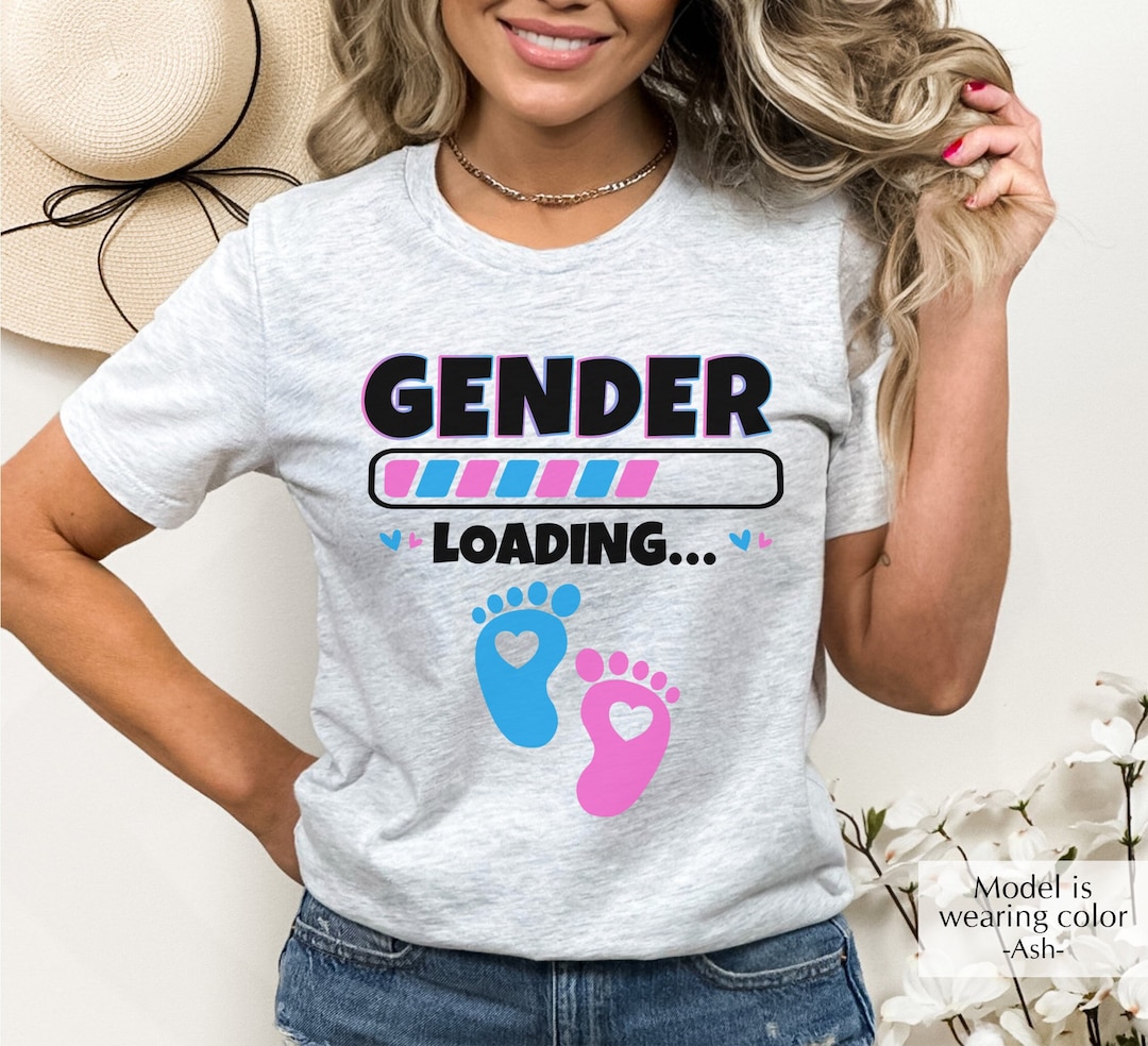 Gender Loading Shirt, Gender Reveal Shirt, Funny Gender Reveal Shirt ...