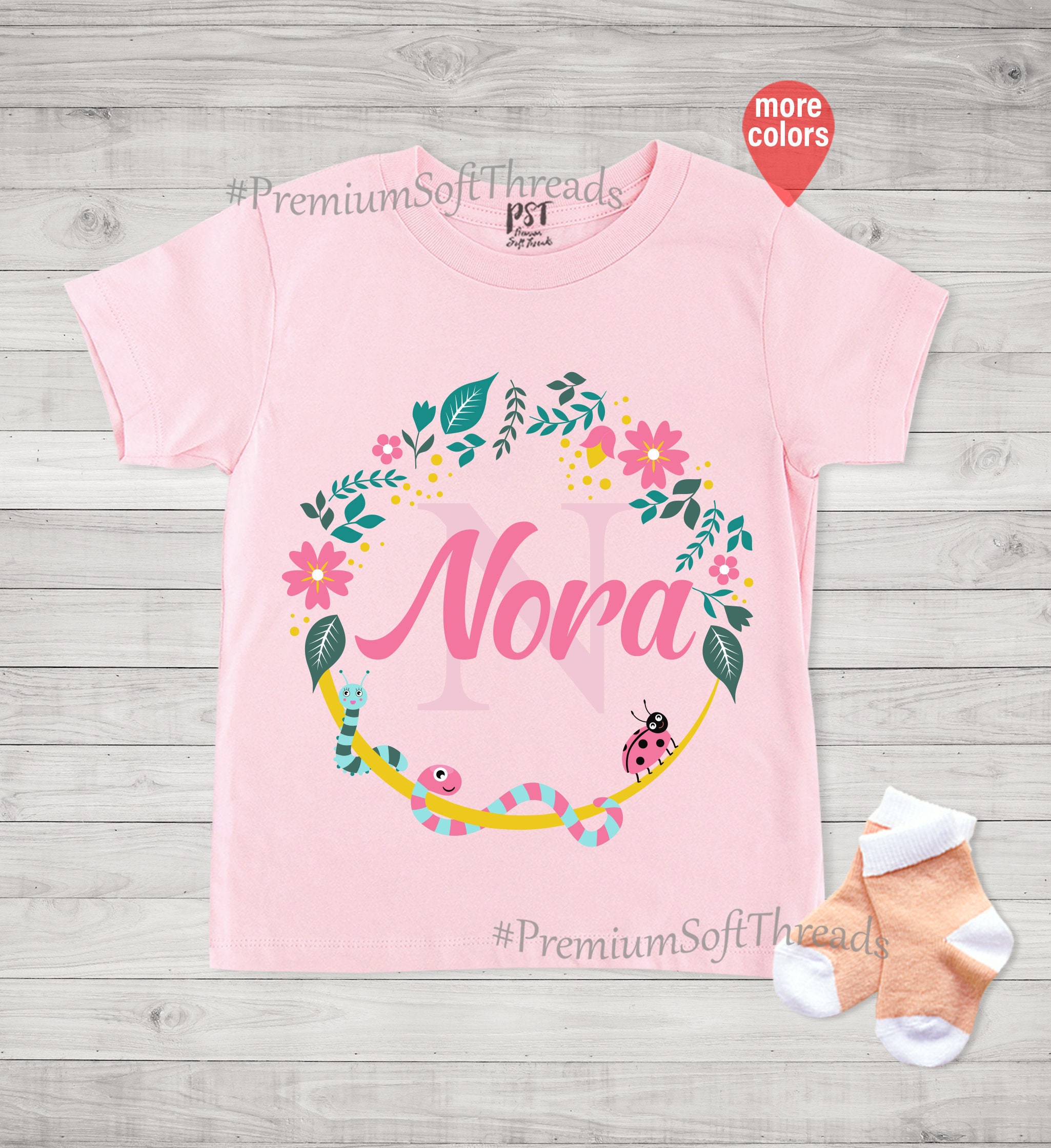 Monogram Kids Shirt Initial Toddler Shirt Custom Name Youth | Etsy