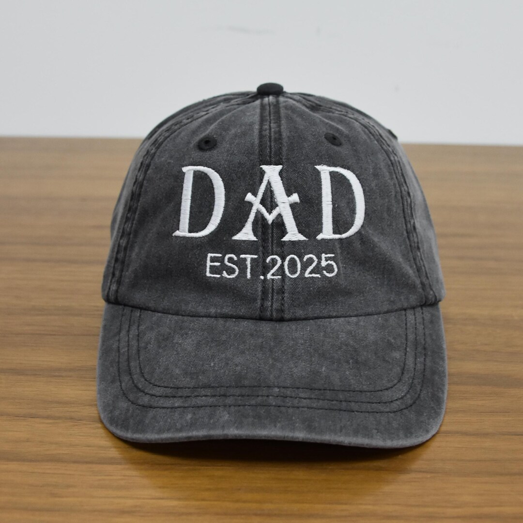 Personalized Dad Hat, Custom Embroidered Dad Established Hat, Father's ...