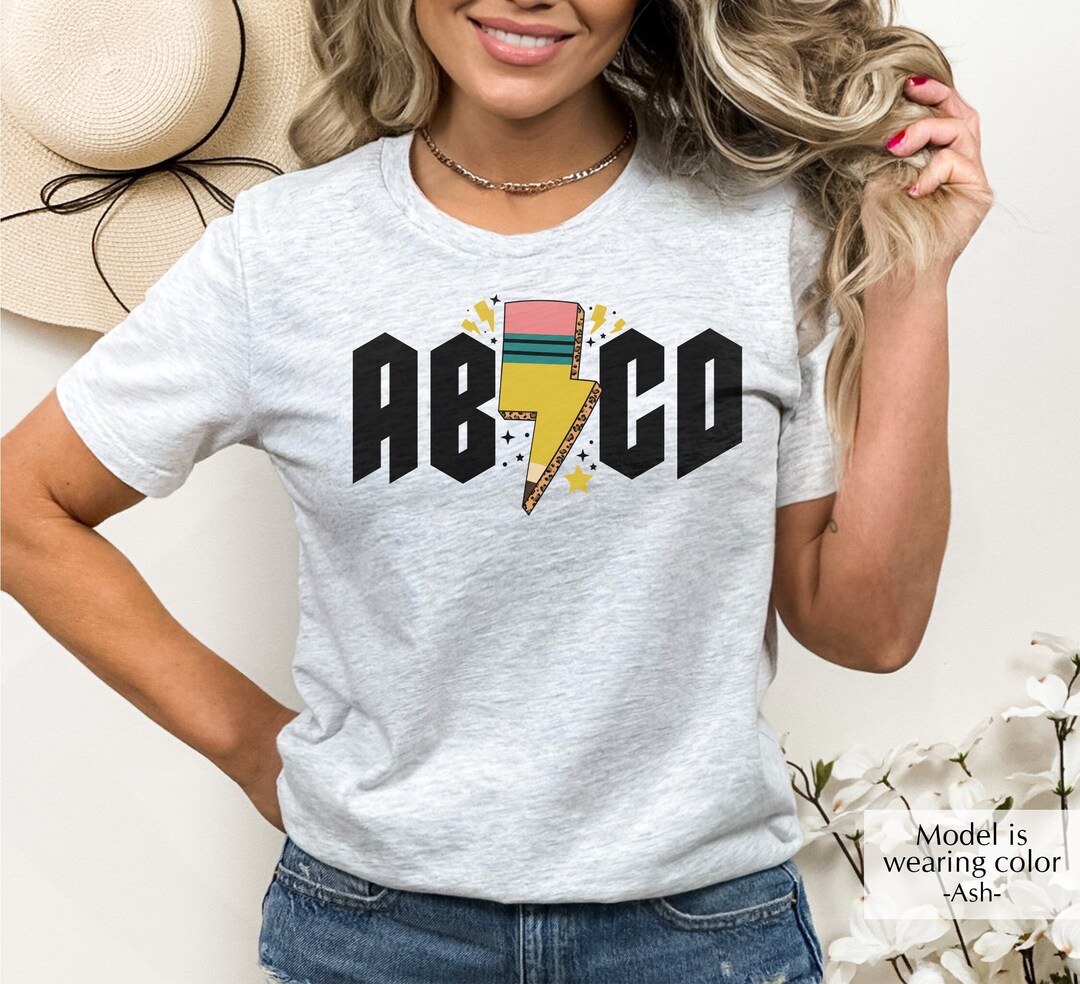 ABCD Shirt, Alphabet Shirt, Back to School Shirt, Elementary Teacher T ...