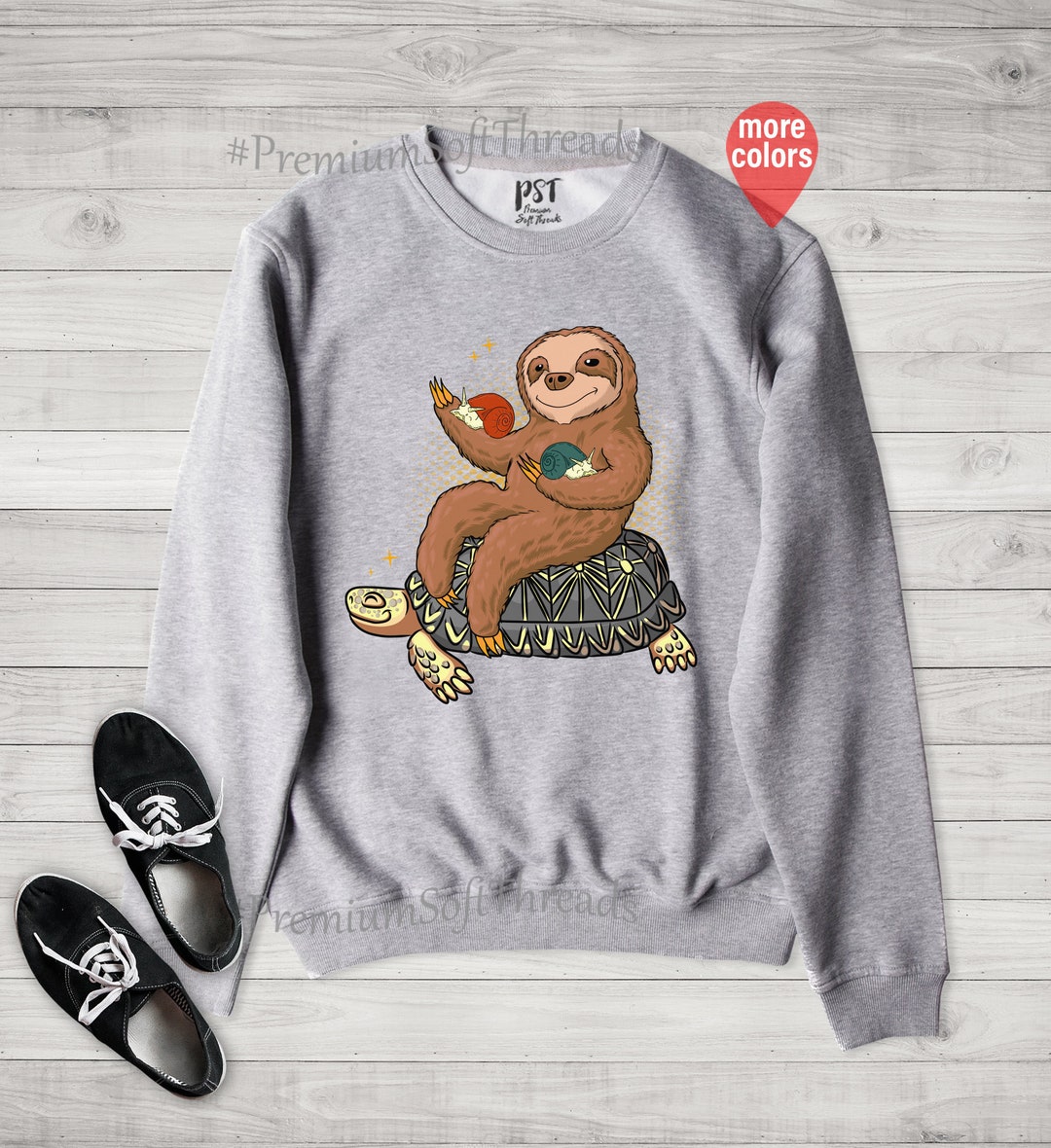 Sloth Sweatshirt, Lazy Animal Hoodies, Tortoise Tee, Snail Tee, Funny ...