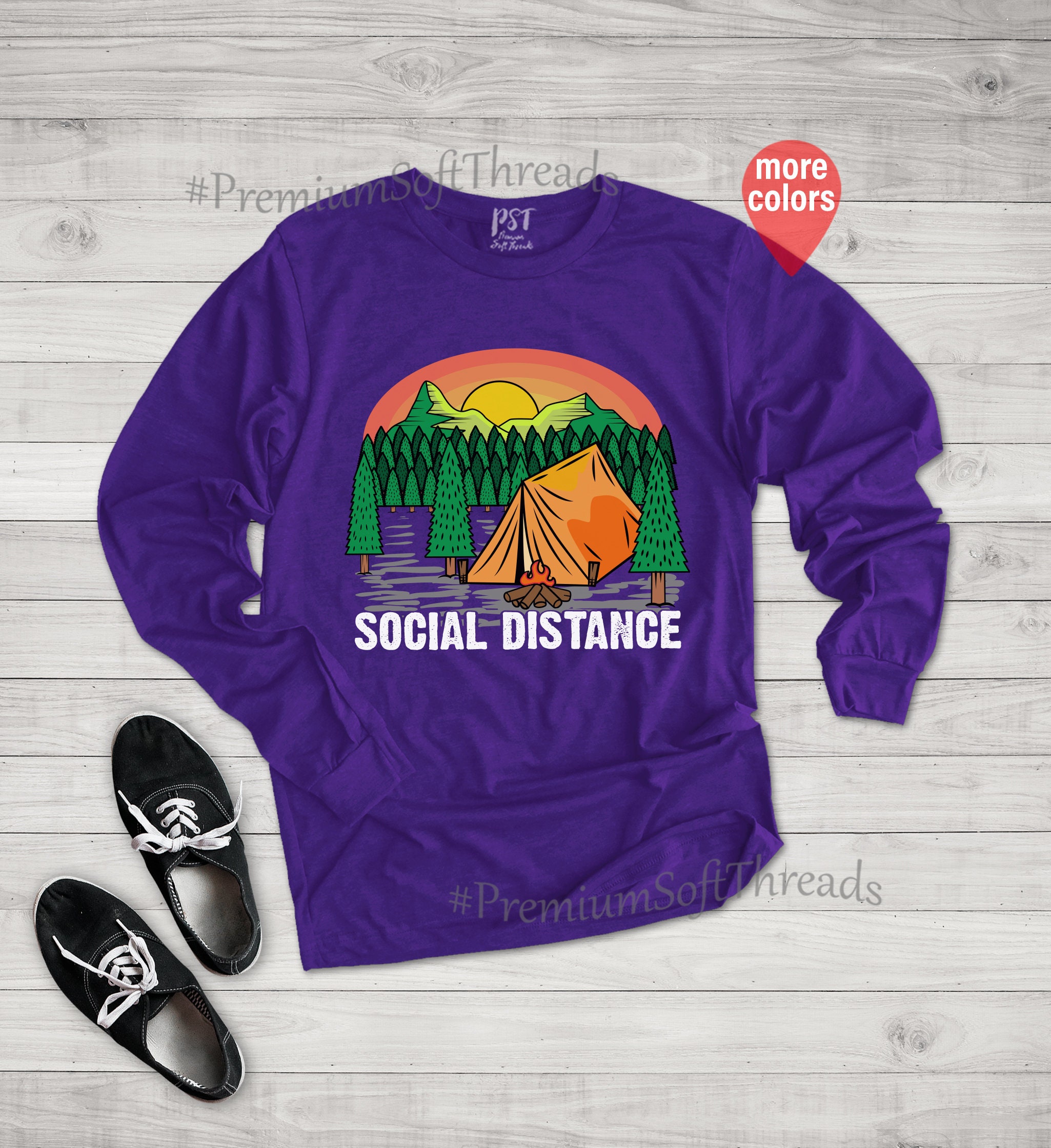 Social Distance Long Sleeve Shirt Quarantine Shirt Camping - Etsy