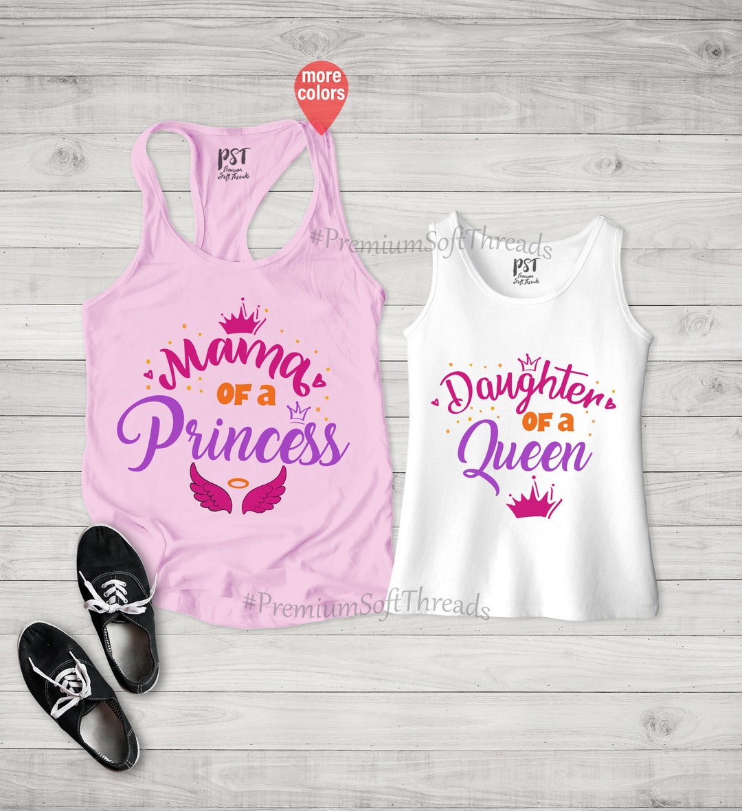 Mama of A Princess Tanks, Mommy and Me Outfits, Matching Mothers Day ...
