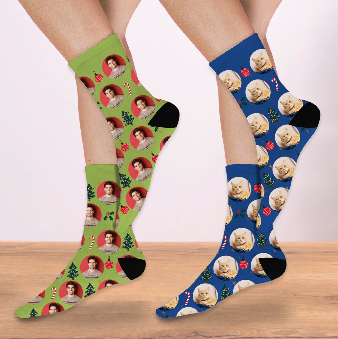 Custom Face Socks Custom Photo Sock Custom Christmas Sock - Etsy