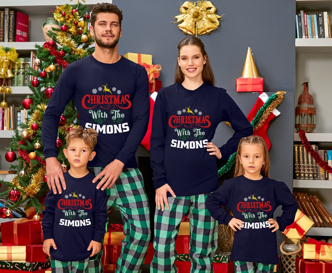 Matching Family Christmas Long Sleeve Shirt, Custom Christmas With the ...