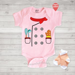 Little Chef Baby Bodysuits, Little Chef Kids Shirt, Baby Chef Outfit ...