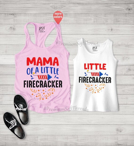 Mama of A Little Firecracker Tanks Matching 4th of July Tank - Etsy