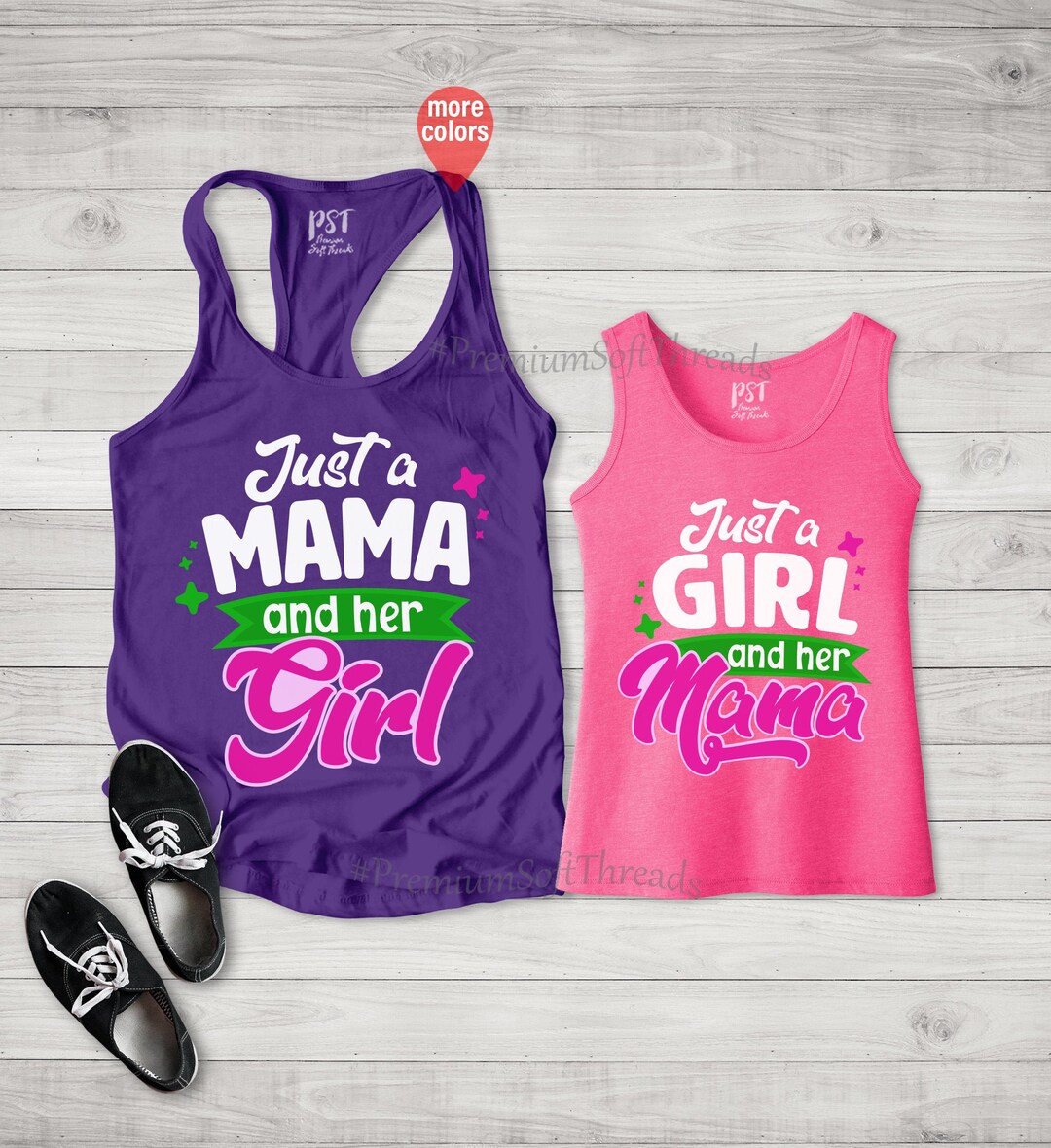 Just a Mama and Her Girl Tanks, Matching Mommy and Me Tanks, Just a ...